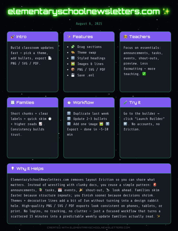 Classroom Newsletter Maker - Create Free Classroom Newsletter ...